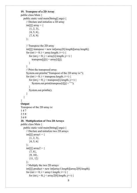 Simple Java Program For Beginner With Easy Methodpdf