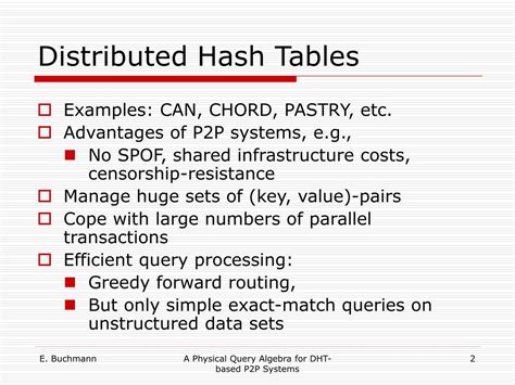 Ppt A Physical Query Algebra For Dht Based P2p Systems Powerpoint