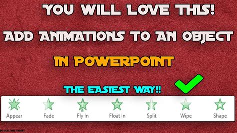 How To Add Animation To An Object In Microsoft Powerpoint Youtube