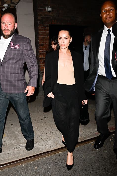 Zoe Kravitz Frees The Nip Going Braless In A See Through Tank Top