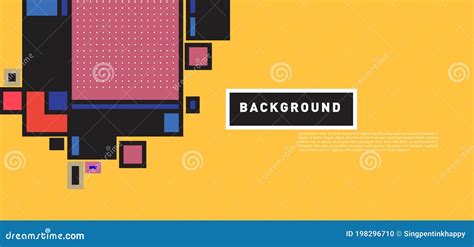 Vector Abstract Colorful Rectangle Background For Banner Stock Vector Illustration Of Banner