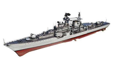 3d Model Hangzhou Class Destroyer Ddg136 956em Sovremenny Class
