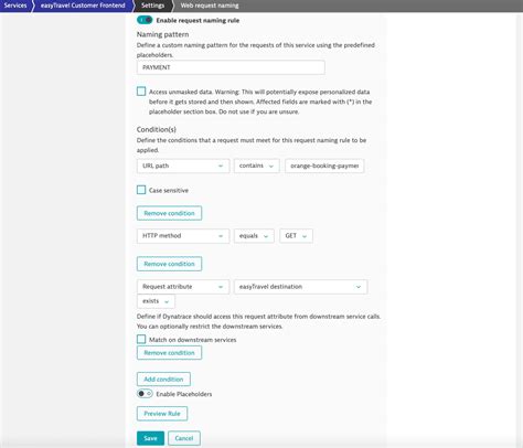 Set Up Request Naming — Dynatrace Docs