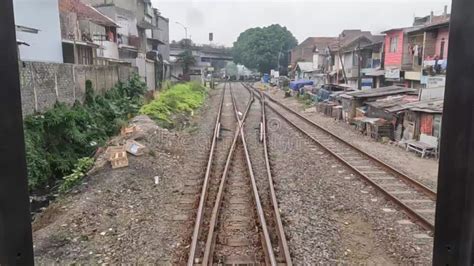 Train Window View From Bandung To Jakarta In Indonesia Stock Video