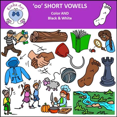 Oo Short Vowel Digraph Clip Art By Kinka Art Tpt