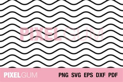 Seamless Wavy Line Pattern Graphic By PixelGum Creative Fabrica