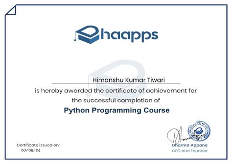 Himanshu Kumar Tiwari On Linkedin Python Dhaaps Newskills