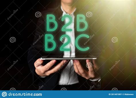 Hand Writing Sign B2b B2c Business Overview Two Types For Sending