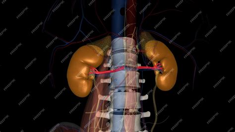 Premium Photo The Renal Plexus Is A Complex Network Of Nerves Formed