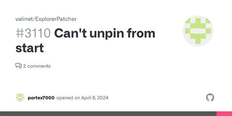 Cant Unpin From Start · Issue 3110 · Valinetexplorerpatcher · Github