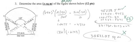 Solved Determine The Area In Sq M Of The Figure Shown Chegg Com