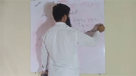 B Math Transpose Of Matrix Youtube