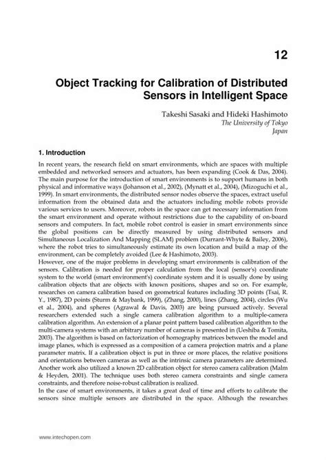 pdf object tracking for calibration of distributed sensors in cdn