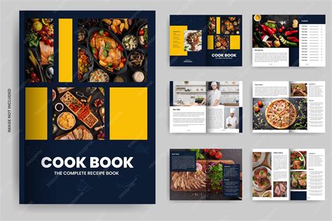 Premium Vector Cookbook Brochure Layout Design And Recipe Book