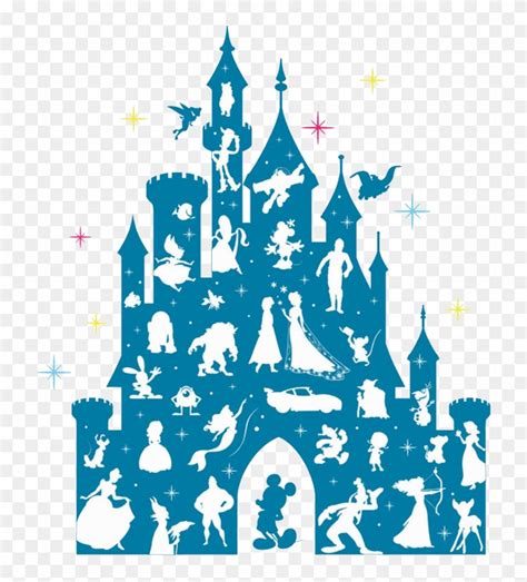 Disney Castle Silhouette Logo