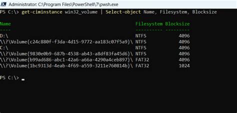 Find Disk Block Size Using Powershell