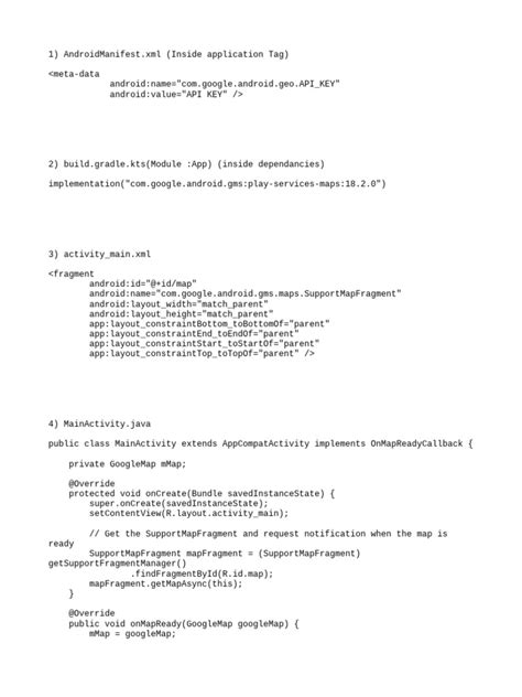 Map Api Code Pdf