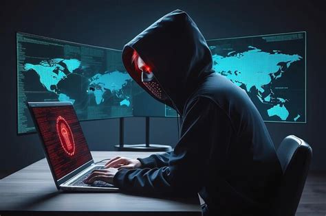 Premium Ai Image Wanted Hackers Coding Virus Ransomware Using Laptops