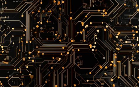 Premium Ai Image Microchip Tech Circuit Background