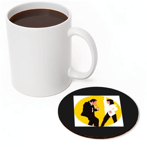 Pulp Fiction John Travolta And Quentin Tarantino Coasters