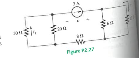 use mesh current analysis to find the values of i1 and i2 in figure p2