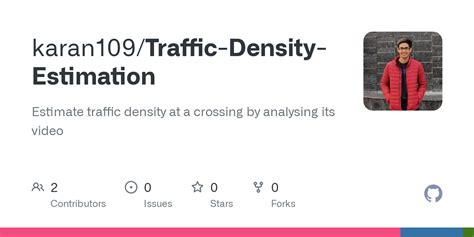 Github Karan109traffic Density Estimation Estimate Traffic Density At A Crossing By