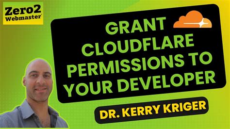 how to grant dns settings access to your developer in cloudflare