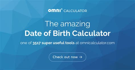 Date Of Birth Calculator