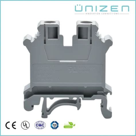Utl mm² DIN Rail Terminal Block with UL Certificate Spring Cage DIN Rail Mounting Terminal
