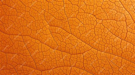 Premium Ai Image Orange Leaf Texture Macro Background Autumn Concept