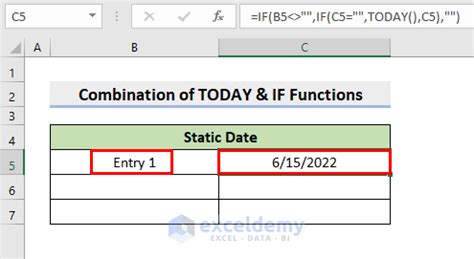 How To Insert Static Date In Excel Simple Methods ExcelDemy