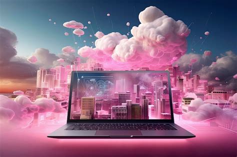 Premium Ai Image Generative Ai Illustration Of Futuristic Architecture Digital Connection