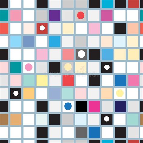 Abstract Geometric Pattern Of Squares Stock Vector Illustration Of