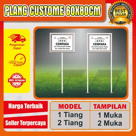Jual Plang 80x60cm Custome Shopee Indonesia