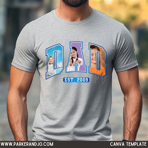 Dad Custom Photo Canva Template Parker And Jo
