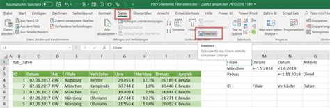 Gefilterte Daten An Eine Neue Stelle Kopieren Erweiterter Filter At Excel Blog Andreas Thehos