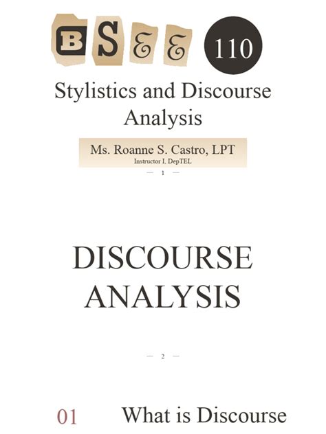 Discourse Analysis Pdf Analysis Conversation