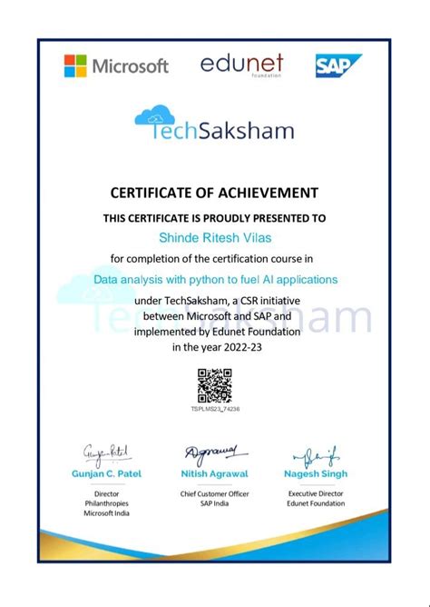 Ritesh Shinde On Linkedin Hello Connections👋 I Am Glad To Share Completion Certificate Of Data…