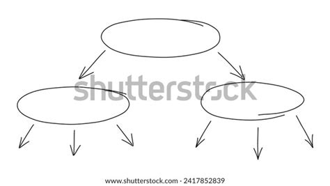 Hand Drawn Flowchart Boxes Arrows Vector Stock Vector Royalty Free