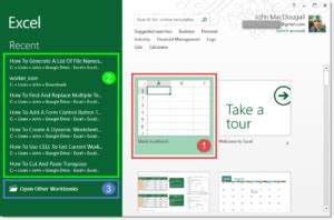 Getting Started How To Excel