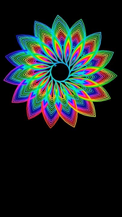 python turtle 🐢 graphics design 25 colorful flowers 💐 coding shorts youtube