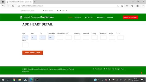 Heart Disease Prediction Python Django Machine Learning Project Youtube