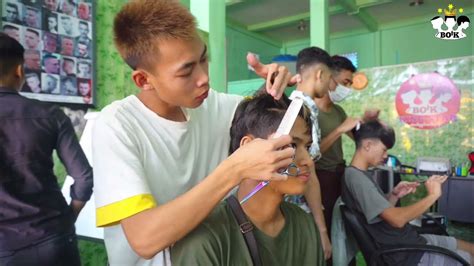 အပေါ်ပိုင်းဆံပင်ကို ကတ်ကြေးနဲ့ ဘယ်လိုညှိမလဲ Youtube