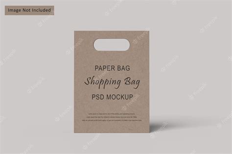 종이 가방 목업 프리미엄 Psd 파일