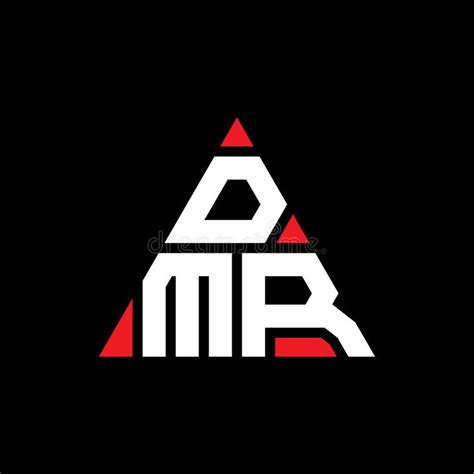 Dmr Triangle Letter Logo Design With Triangle Shape Dmr Triangle Logo Design Monogram Stock