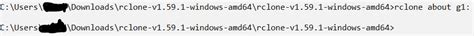 Rclone About Command Not Working R Rclone