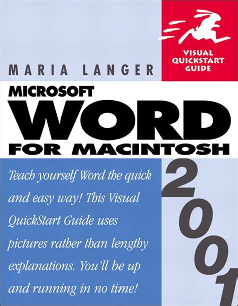 Word 2001 For Macintosh Visual Quickstart Guide Peachpit
