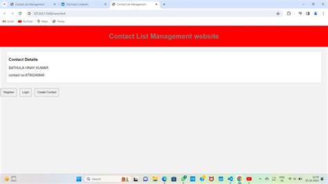 Successfully Built A Contact List For Careerx Club Vinay Bathula