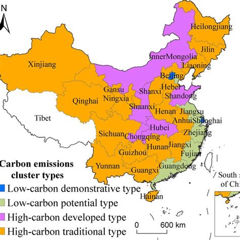 The Spatial Clustering Distribution Map Of Carbon Emission Types Download Scientific Diagram