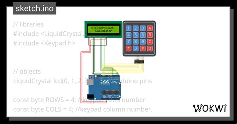 Calculator CE230 Wokwi ESP32 STM32 Arduino Simulator